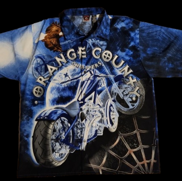 Shirts | Vintage Orange County Choppers Shirt Mens Extra Large All Over ...